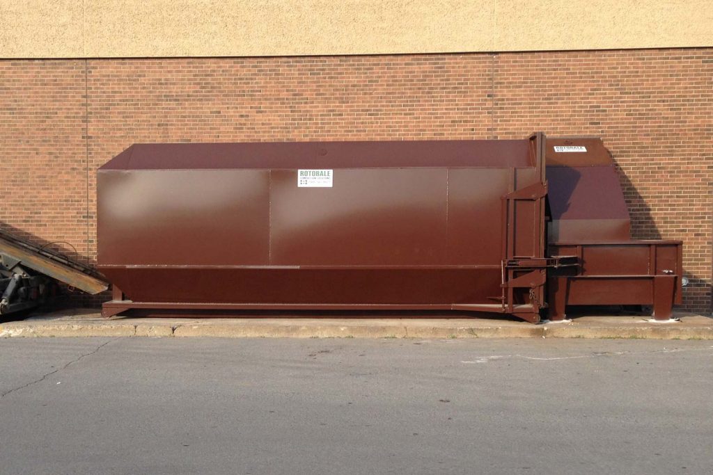 Heavy Duty Stationary Trash Compactor - Rotobale Compaction Solutions Inc.