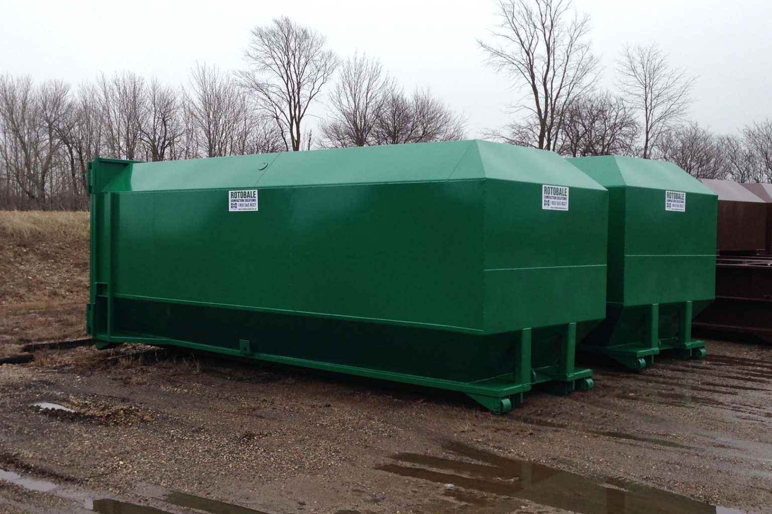 Heavy Duty Stationary Trash Compactor - Rotobale Compaction Solutions Inc.